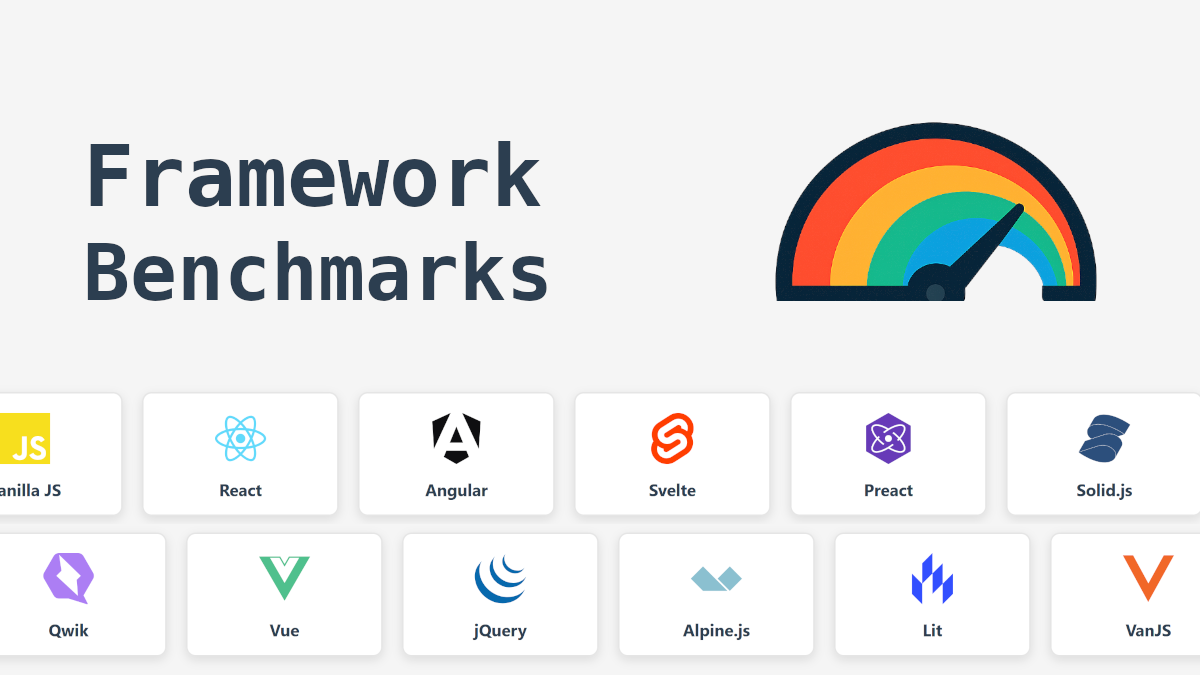 Framework Benchmarks - Compare Frontend Frameworks